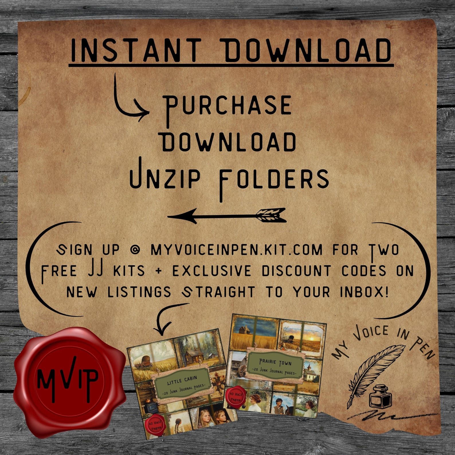Hansel & Gretel Junk Journal Pages, Grimm Brothers Fairytale Digital ...