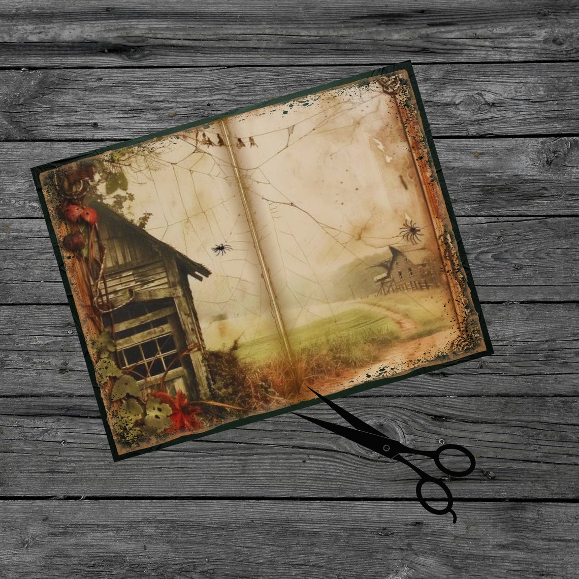 Charlottes Web Junk Journal Pages, Country Farm Scrapbooking, Western ...