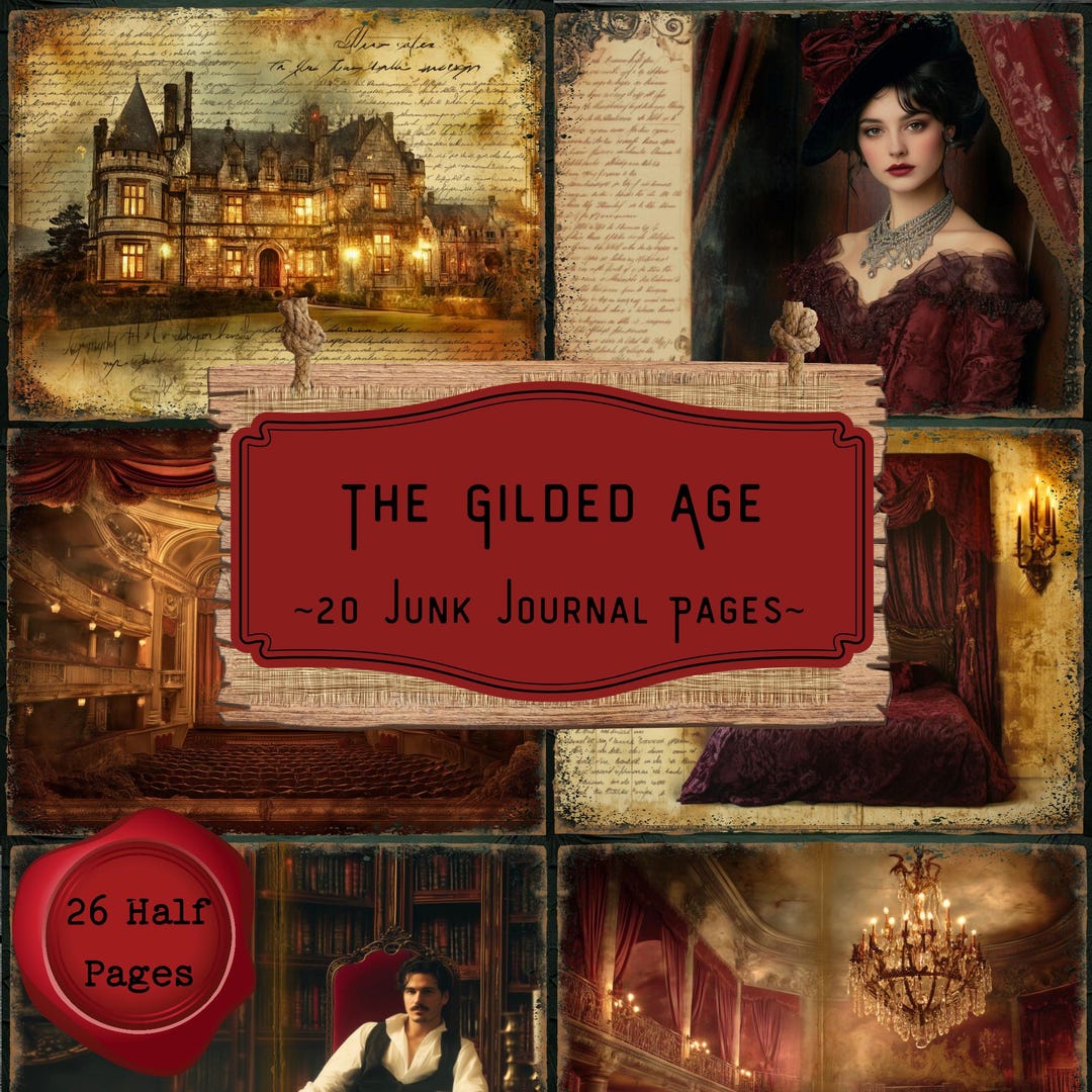 The Gilded Age Junk Journal Pages, the Opera Digital Scrapbooking ...