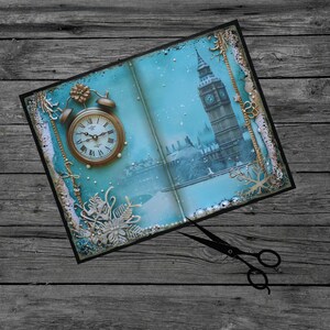 Winter Wonderland Junk Journal Pages, Printable Winter Digital Papers ...