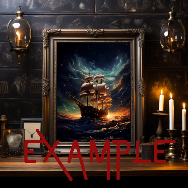 Antique Frame Mockup Vintage Art Mock Up Dark Academia Frame - Etsy