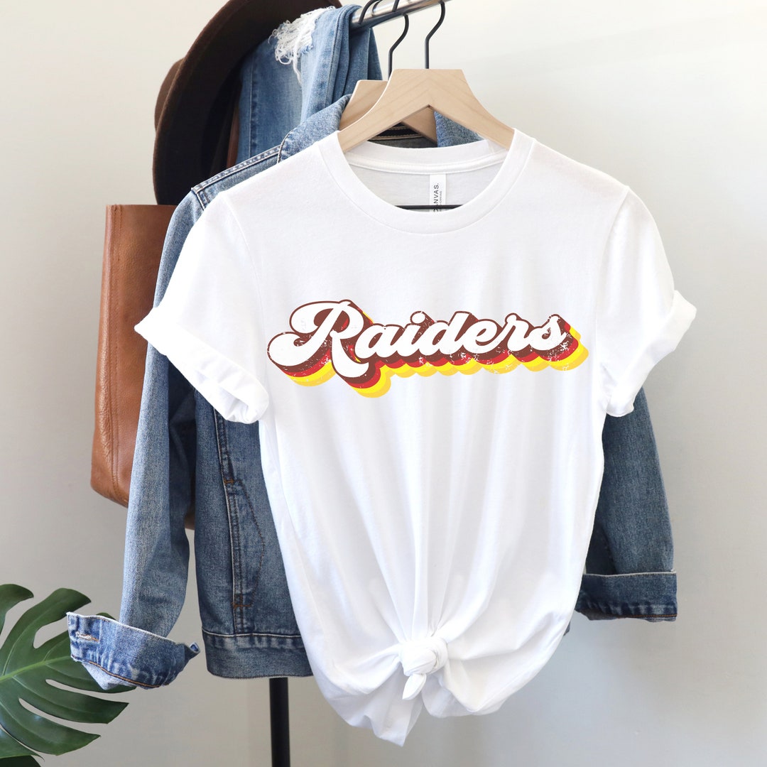 Retro Raiders School Mascot Shirt, Raiders Mascot Graphic Tee ...