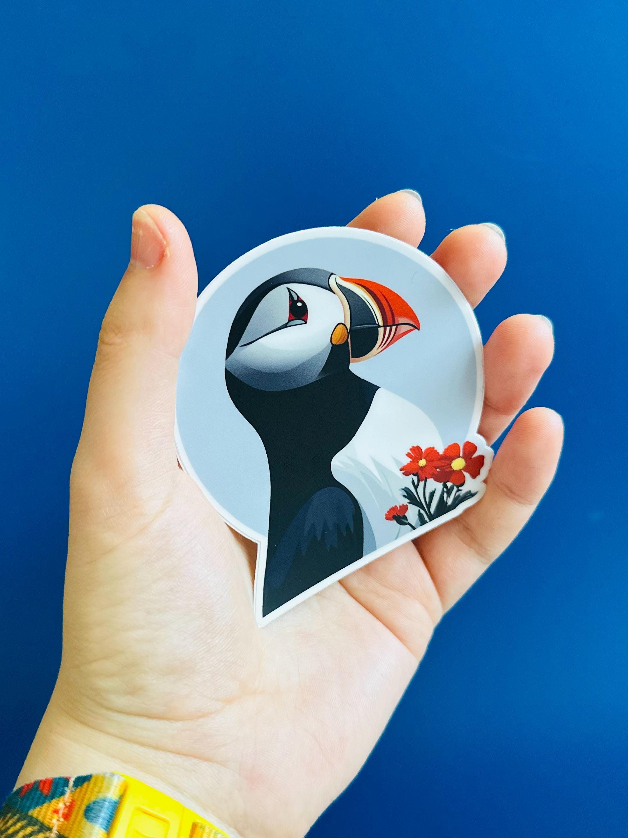 Puffin Sticker: Waterproof Vinyl Decal for Laptop, Water Bottle - Etsy