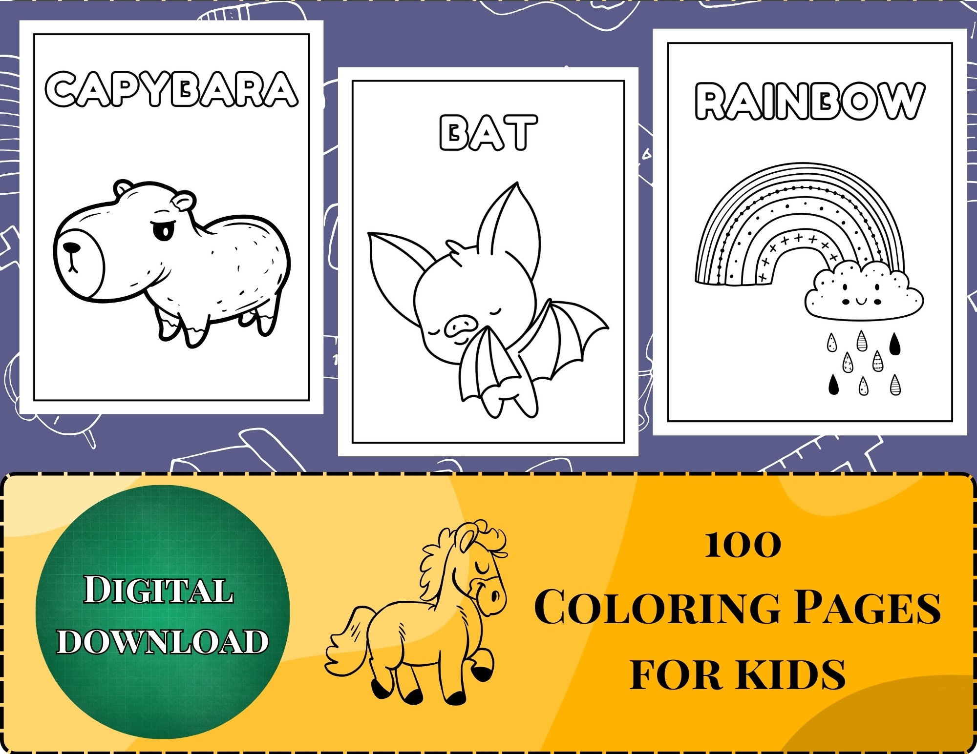 100 Printable Coloring Pages for Kids, Toddlers, Preschoolers ...