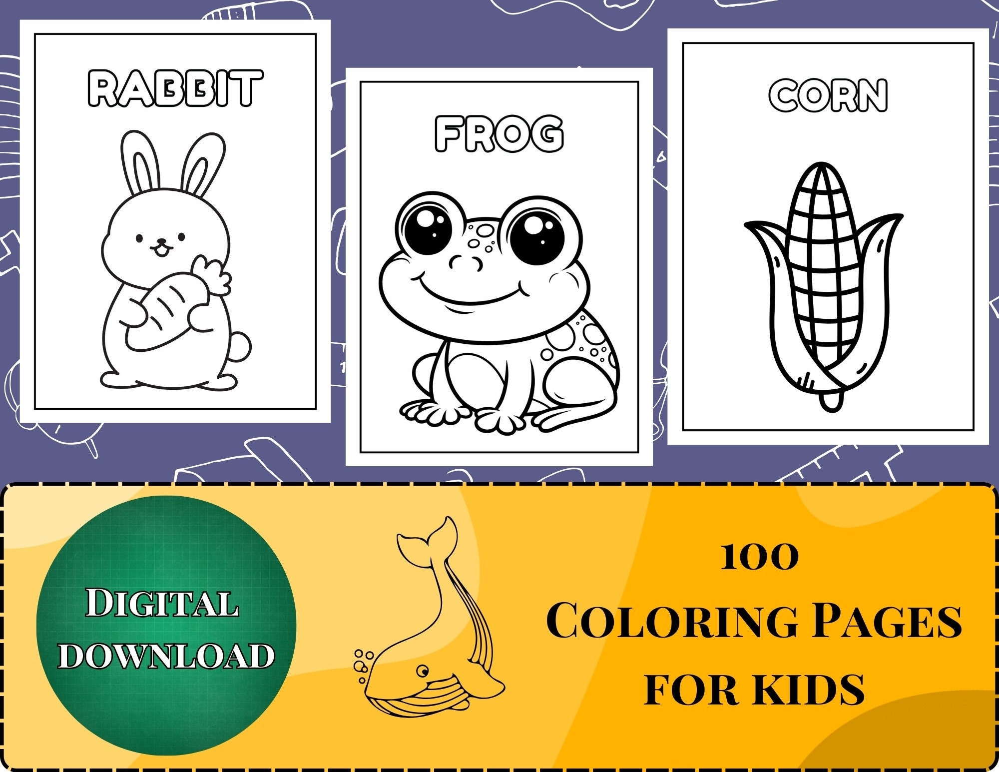 100 Printable Coloring Pages for Kids, Toddlers, Preschoolers ...