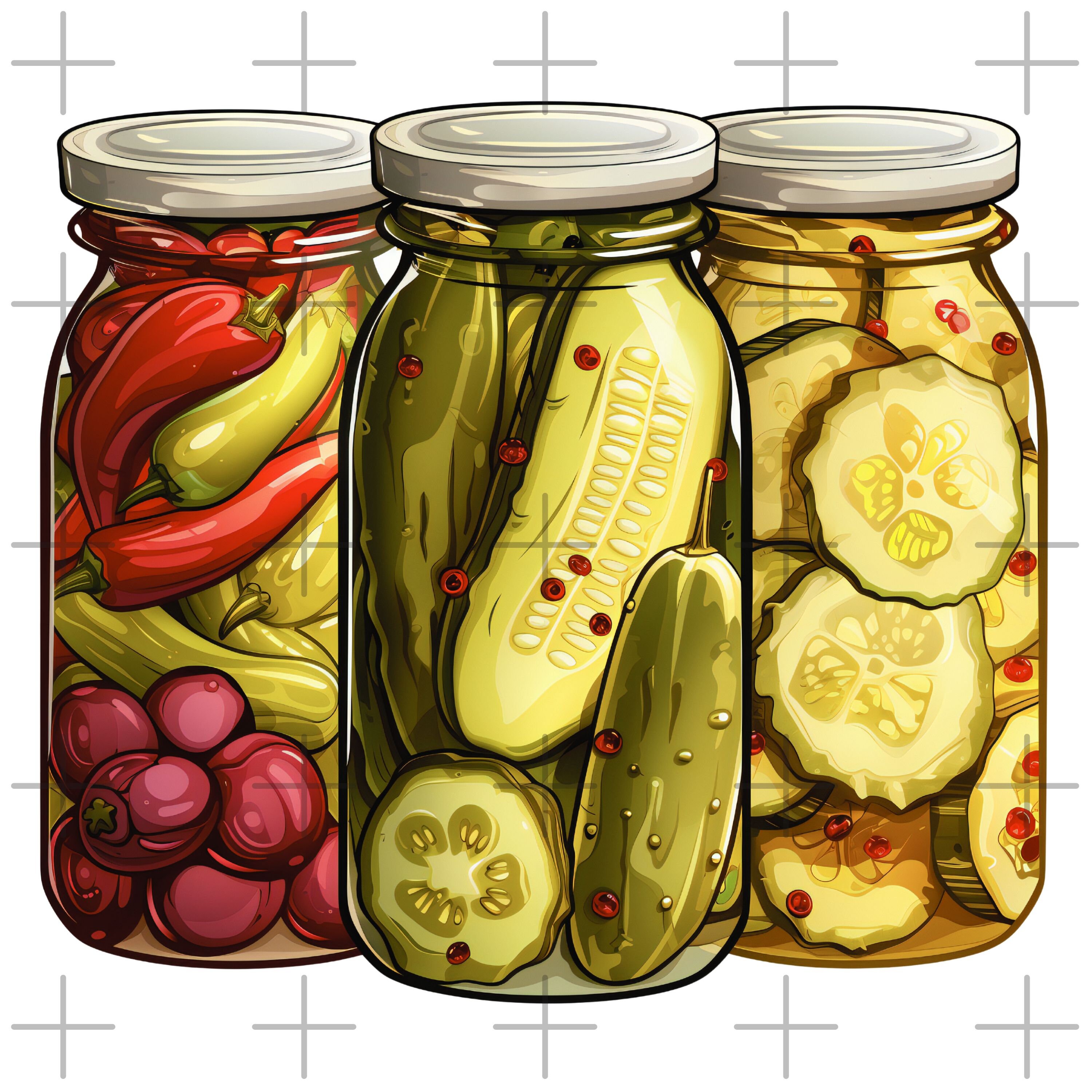 Pickle Lover, Digital Download, Pickle Png, Pickle Clipart, Pickle Jar Png, Vintage Canned ...