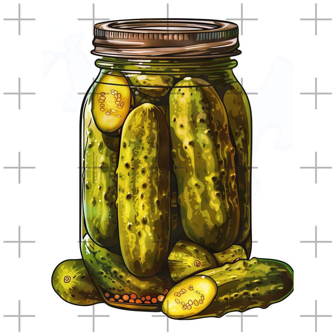 Pickle Lover, Digital Download, Pickle Png, Pickle Clipart, Pickle Jar ...