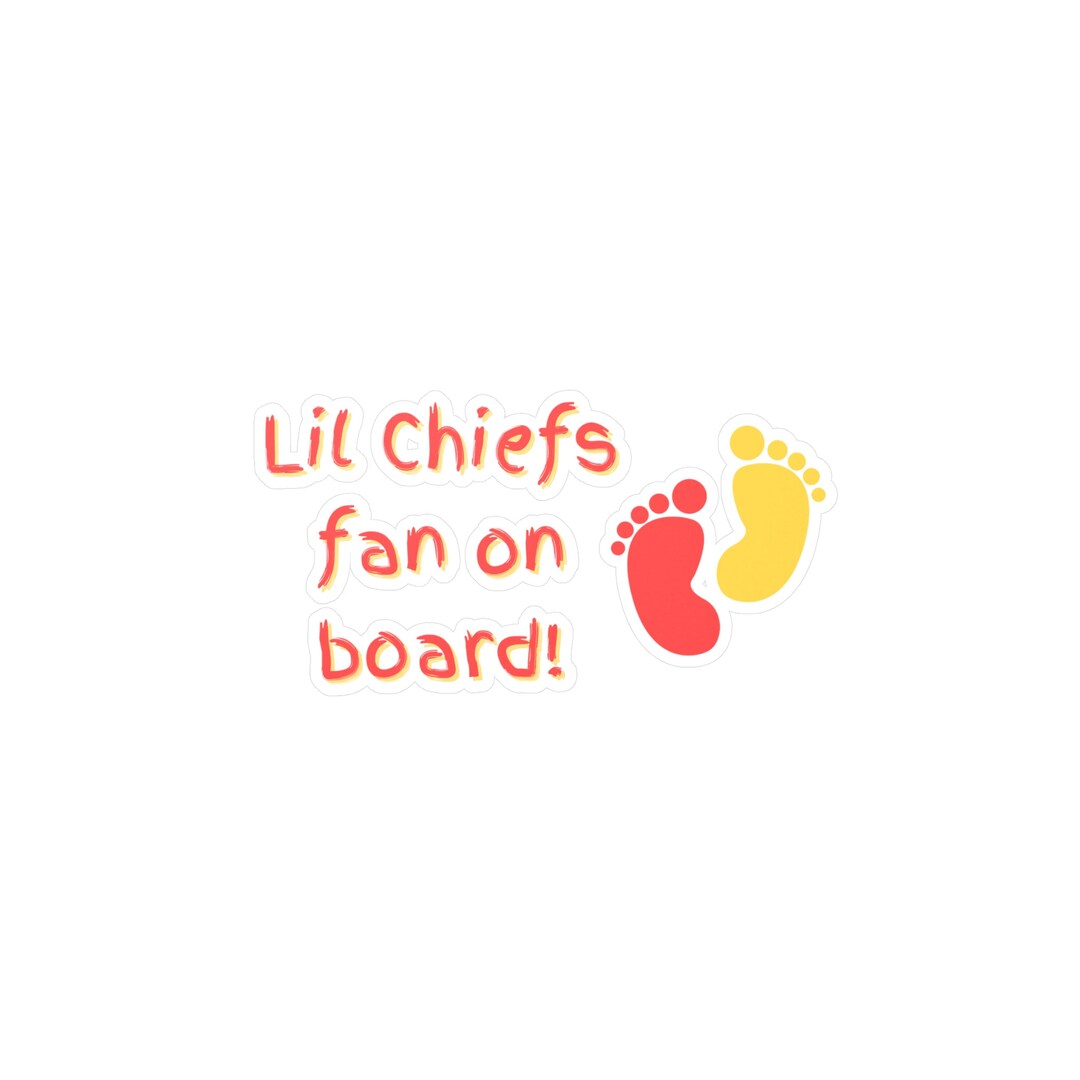 Lil Chiefs Fan on Board Vinyl Decals Heat/water Resistant - Etsy