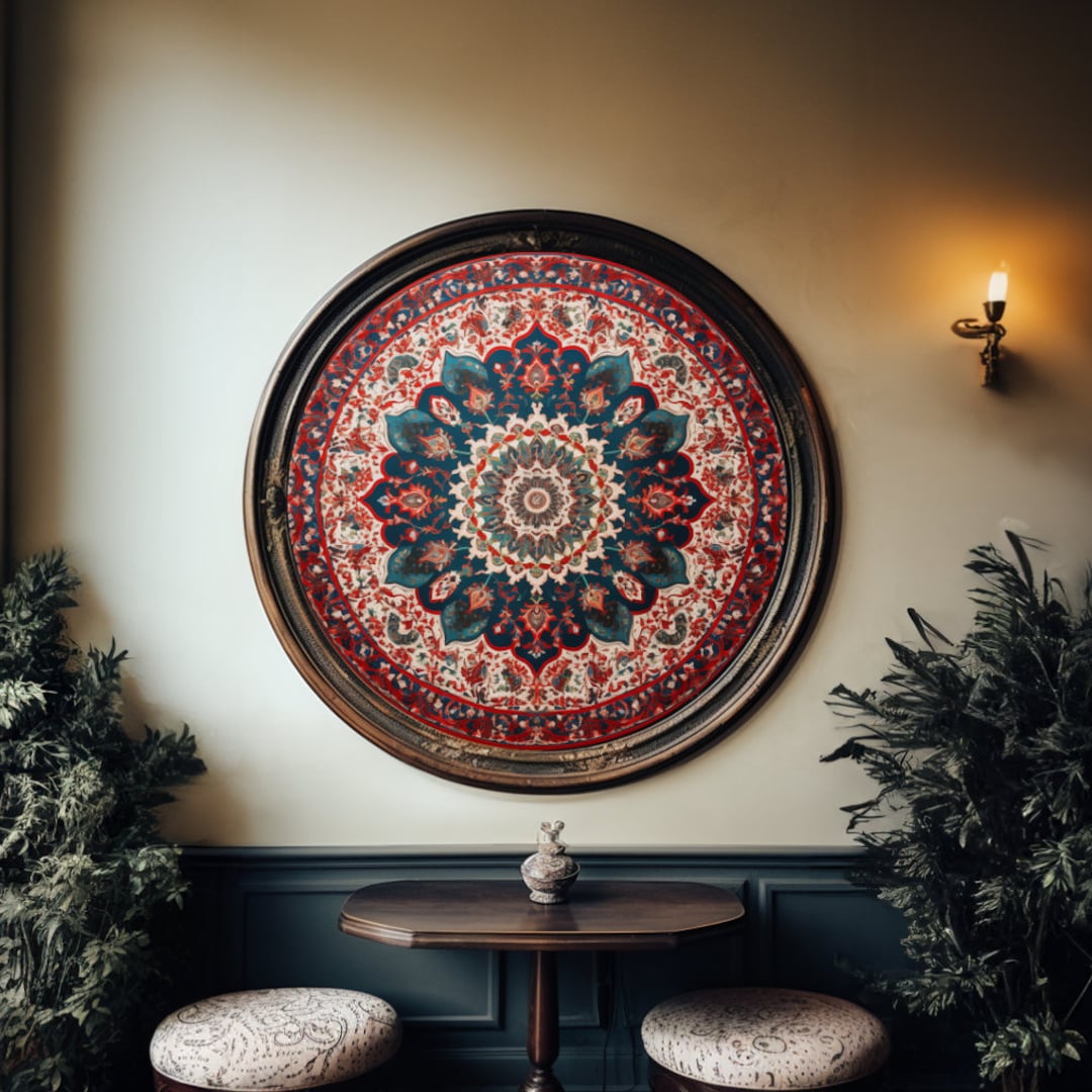 Turkish Vintage Motif ๑ Ethnic Painting ๑ Boho Home Deco ๑ Digital Art ...
