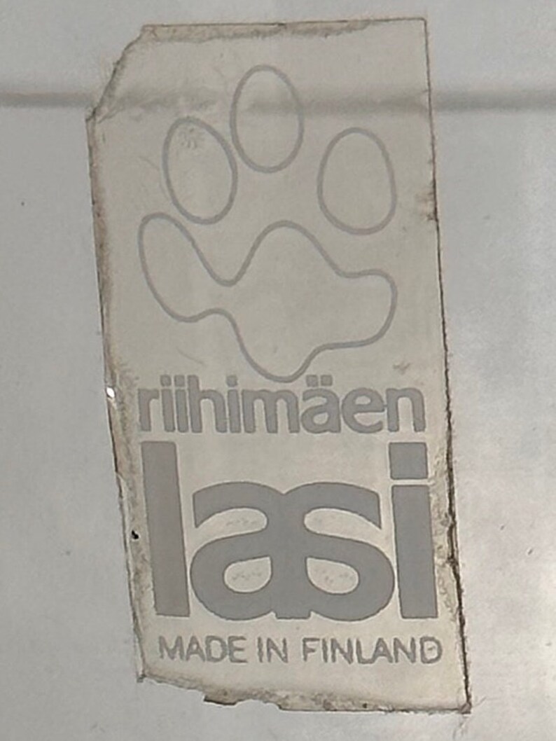 Vintage 1968-69 Nanny Still pagoda Crystal Clear Glass Vase for ...