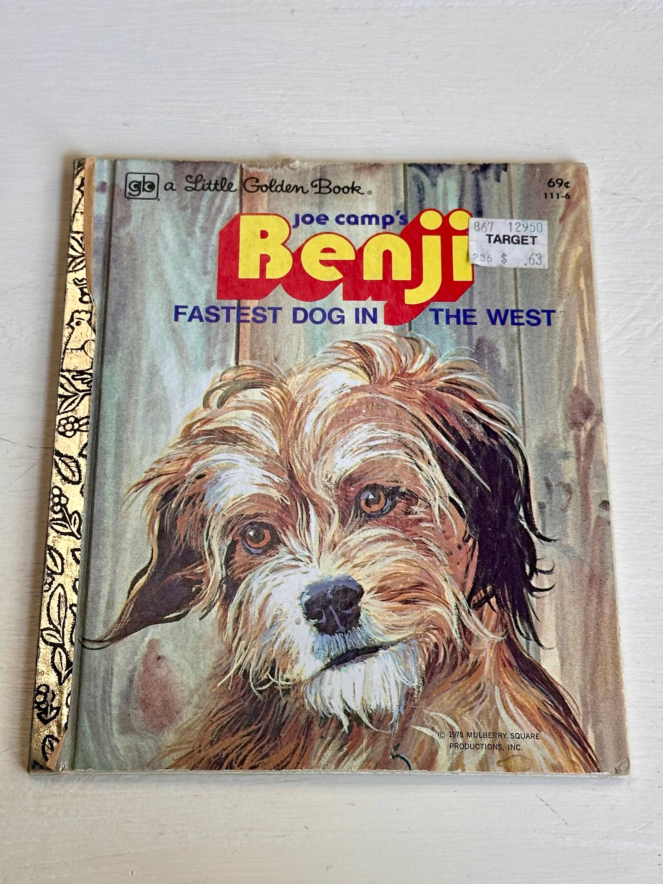 1979 Benji Vintage Little Golden Book, Childrens Puppy Rodeo Western ...