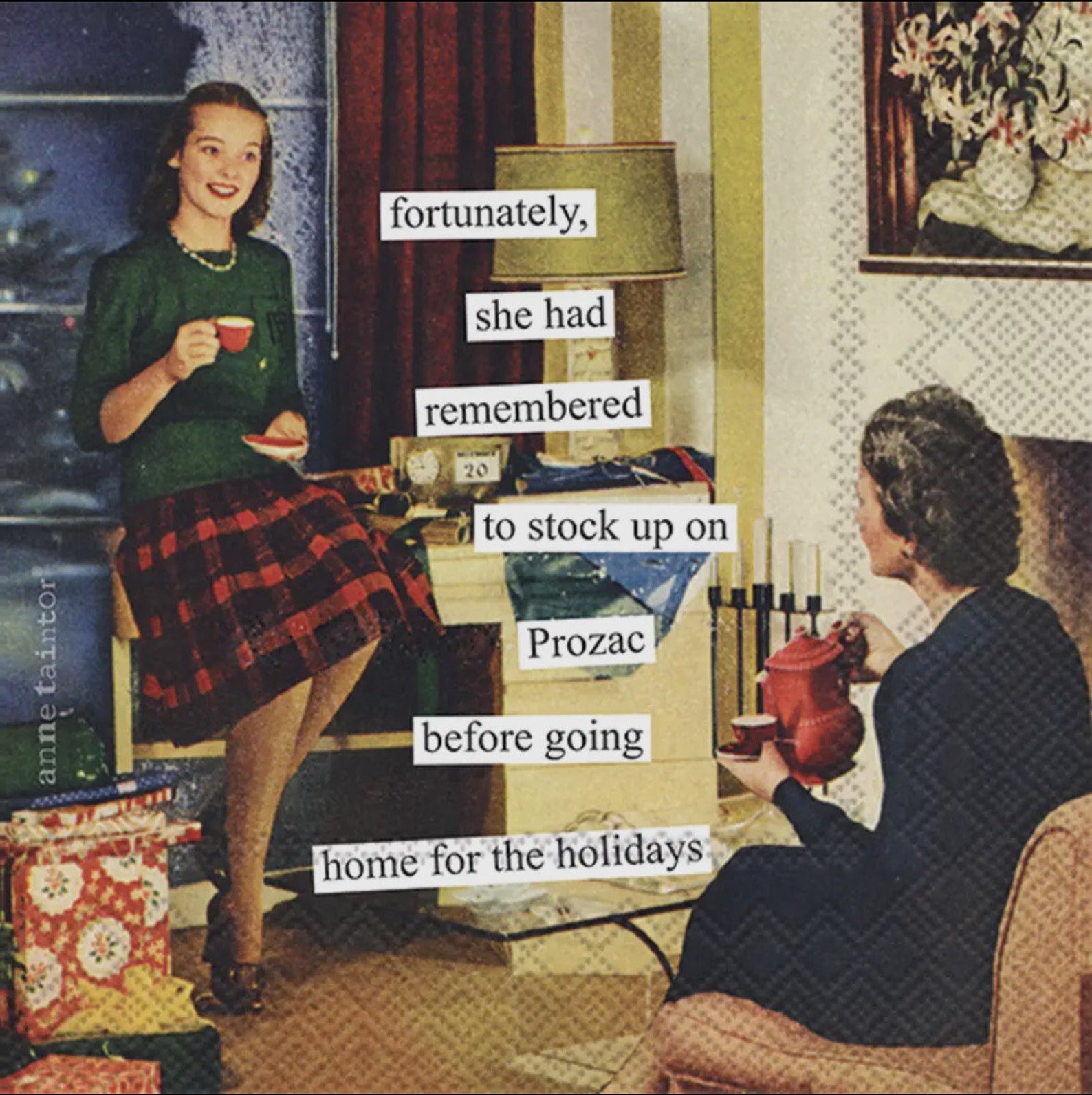 Novelty Anne Taintor Paper Cocktail Napkin Set, Retro Housewife ...