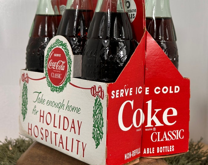 Vintage 1988 Coca-cola Classic Holiday Hospitality Six Pack Sealed ...