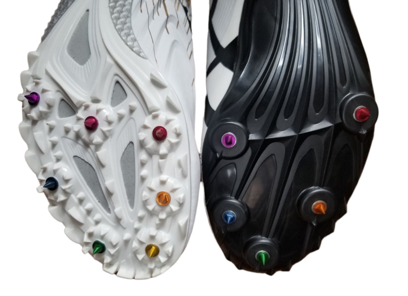 Rainbow 1/4 Pyramid Track Spikes - Etsy