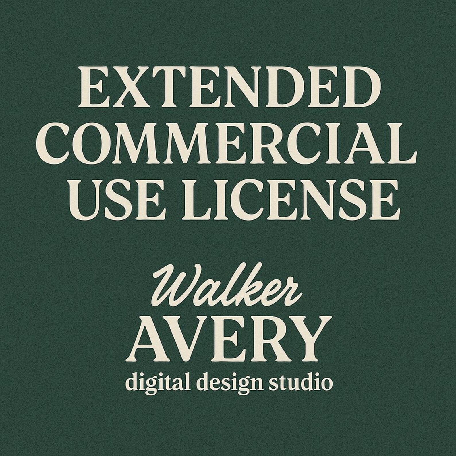 Extended Commercial Use License – Unlimited Sales | Digital Design ...