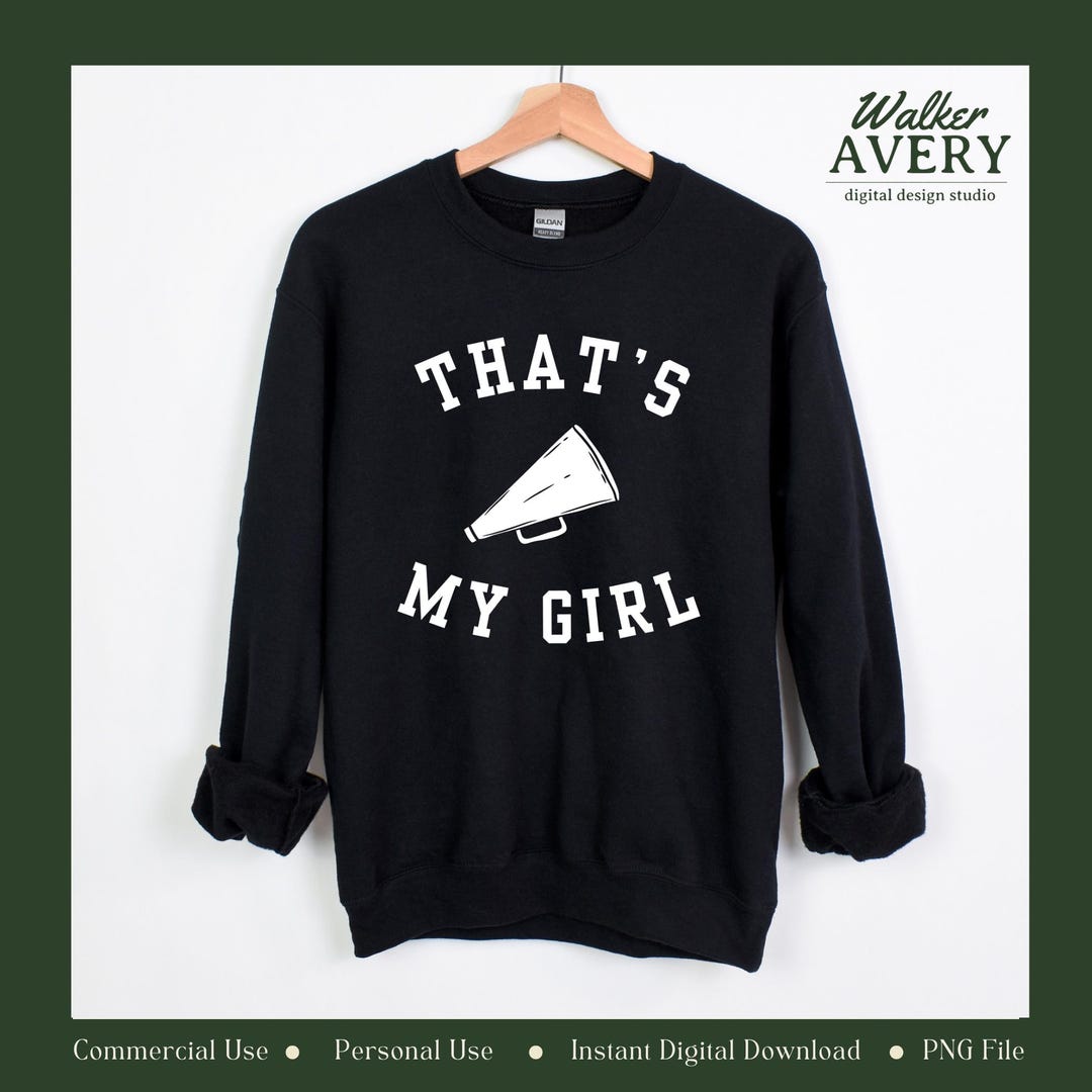 That's My Girl Cheer Parent PNG | Digital Download File - Etsy