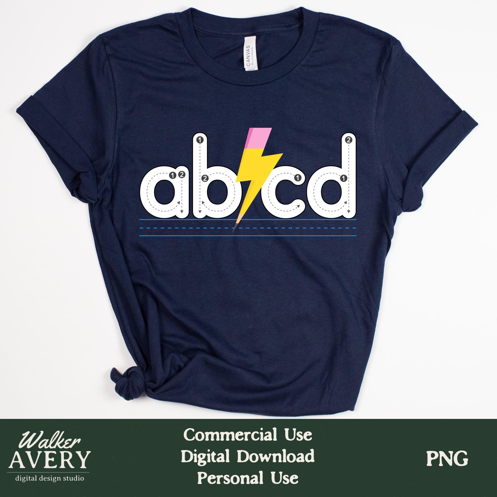 ABCD School PNG | Digital Download File - Etsy
