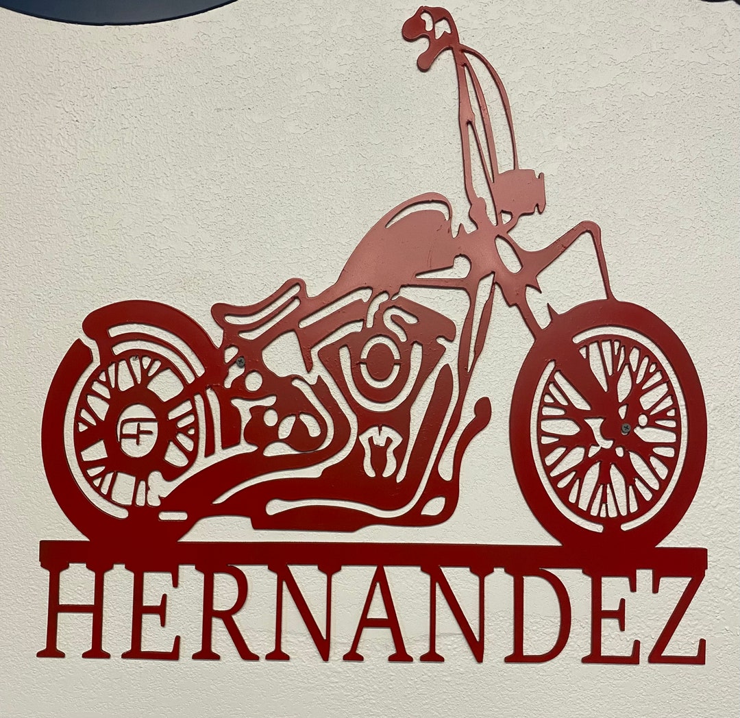 Motorcycle Monogram - Etsy