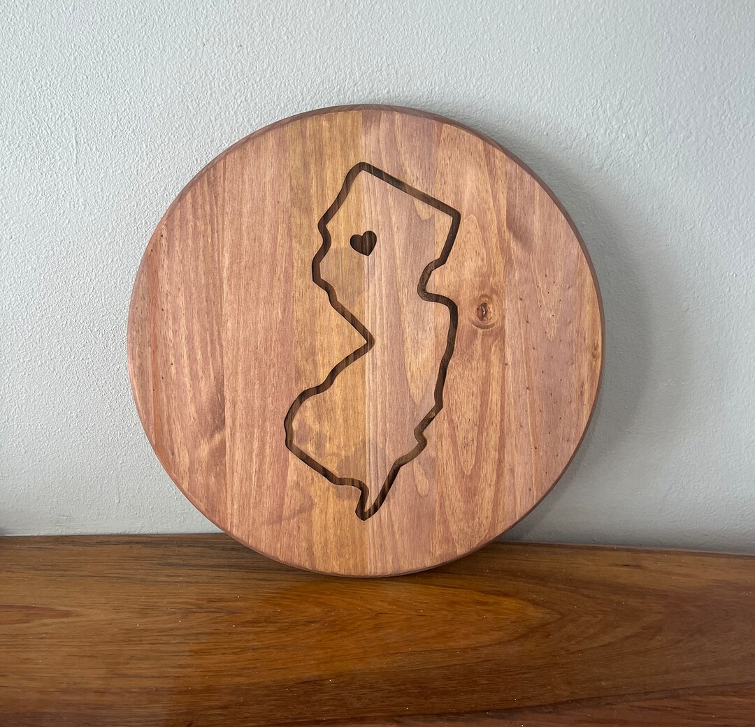 Your State With Heart Over Town- Customizable Woodburning Sign - Etsy