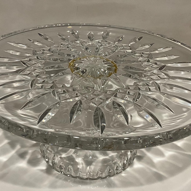 Crystal Cake Stand - Etsy