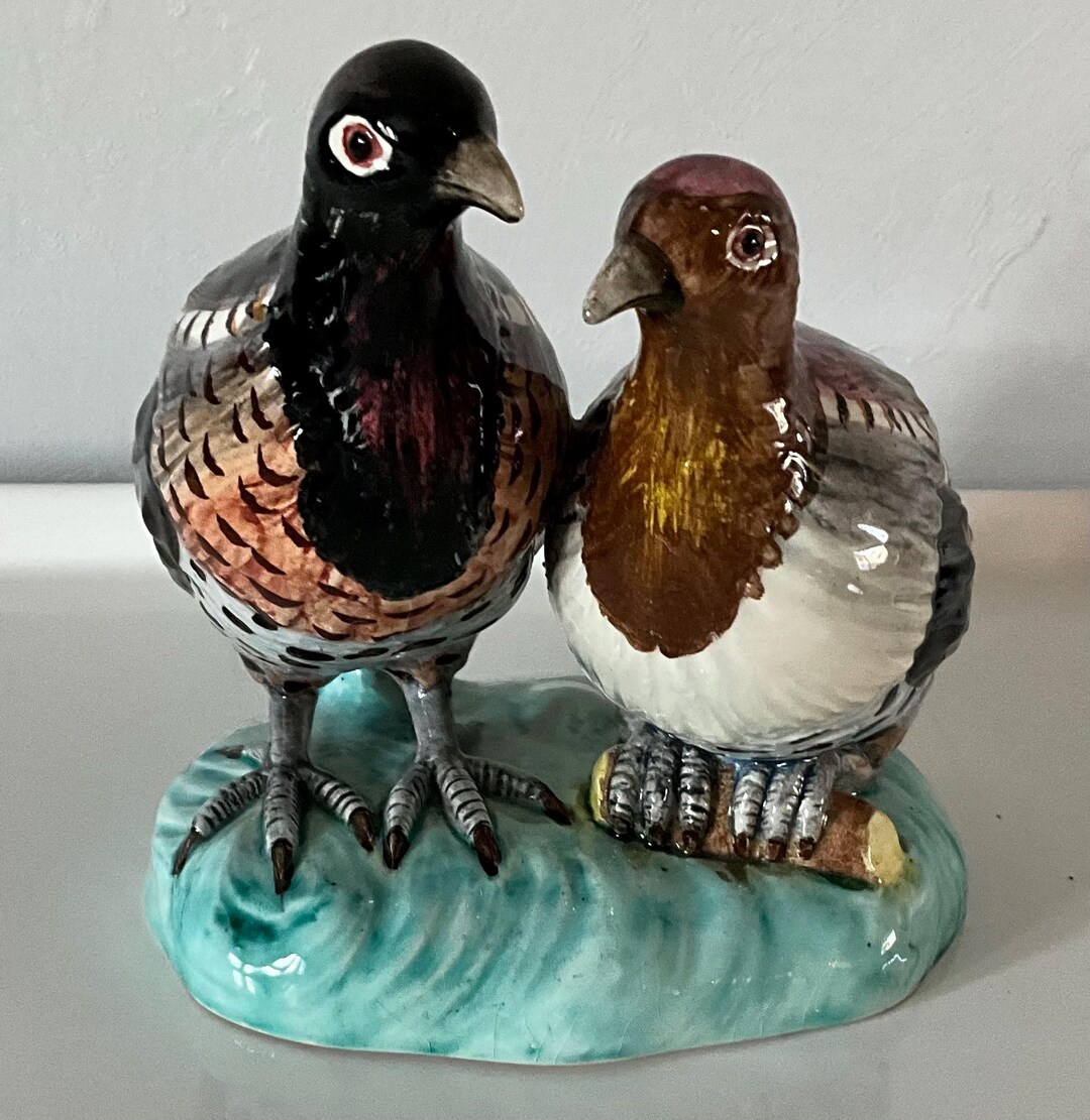 Vintage Hand-painted Italian Quail Figurine, Ceramic Art From Italy - Etsy