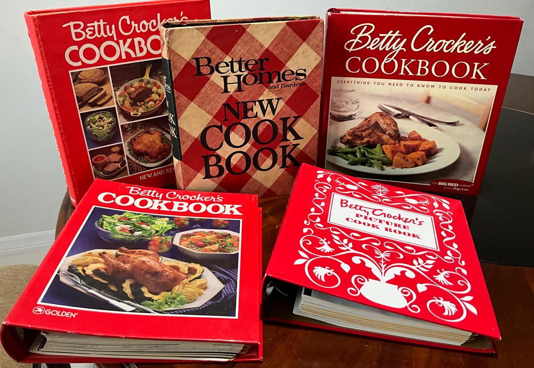 Various Vintage Cookbook Collection Betty Crocker & Better Homes ...