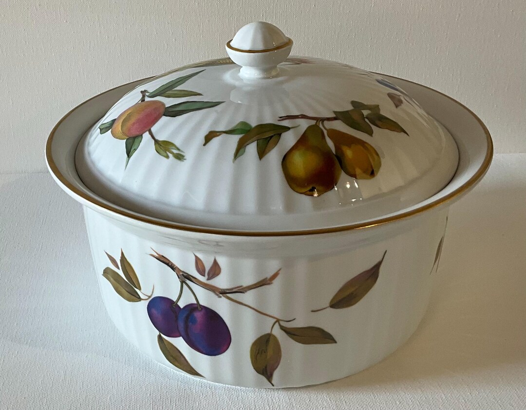 Vintage Royal Worcester Evesham Gold Casserole Dish With Lid - Etsy
