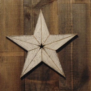 White Barnwood Star, Primitive Star, Barnwood Star, Primitive Country ...
