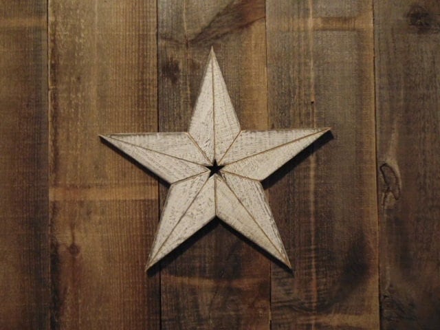 White Barnwood Star, Primitive Star, Barnwood Star, Primitive Country ...