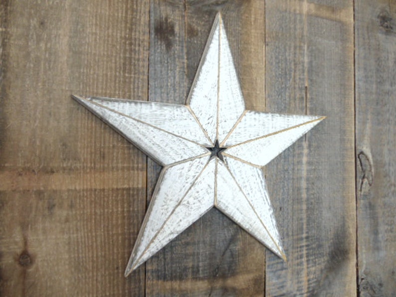 White Barnwood Star, Primitive Star, Barnwood Star, Primitive Country ...