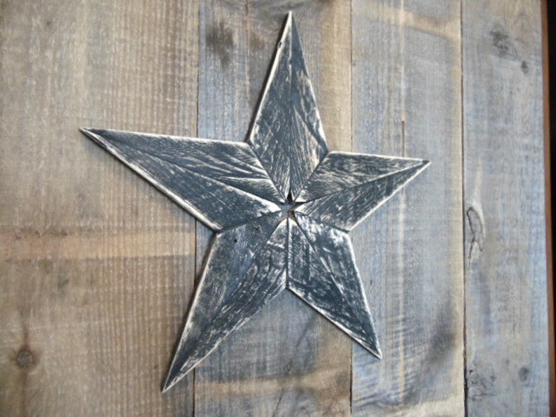 White Barnwood Star, Primitive Star, Barnwood Star, Primitive Country ...