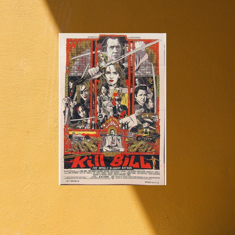 Kill Bill Movie Posters Canvas, Canvas Wall Art, Wall Art Canvas ...