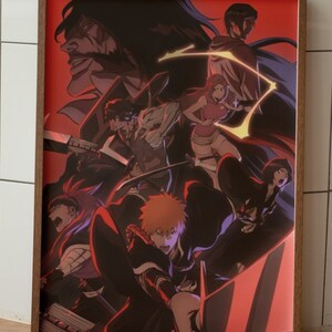 Bleach Anime Poster POSTER or CANVAS Wall Art, Wall Art Canvas ...