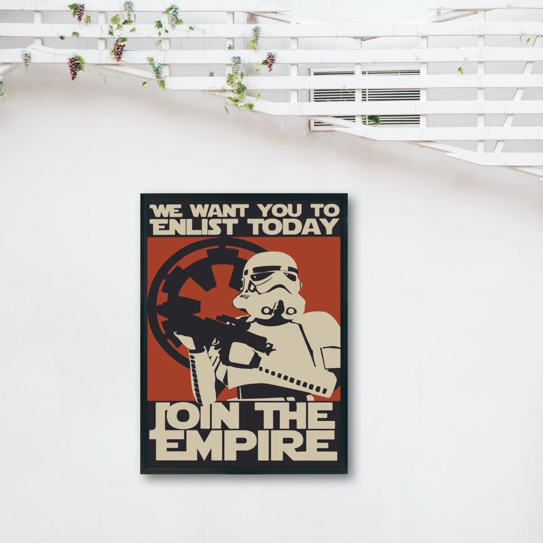 Star Wars Propaganda Poster Movie Poster Poster/ Canvas - Etsy