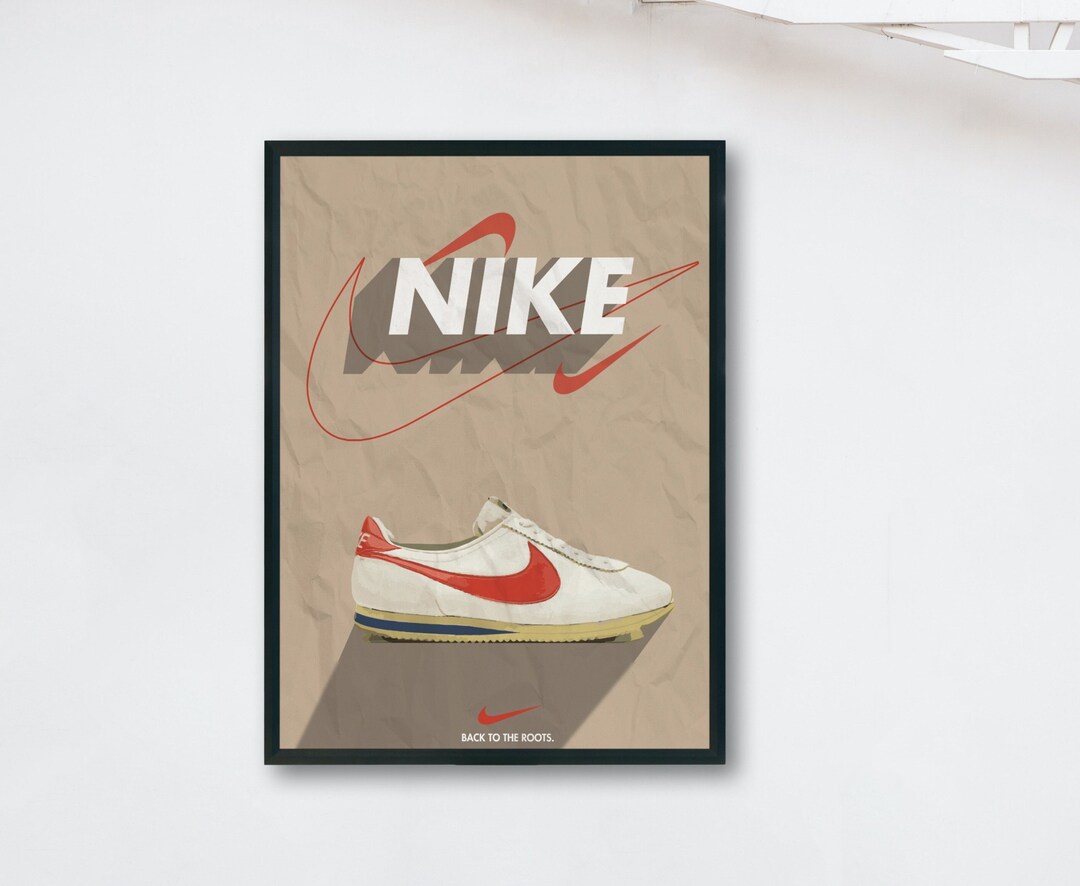 Nike Poster Nike Vintage Collage Wall Art POSTER or CANVAS Wall Art, Unique Wall Decor, Home ...