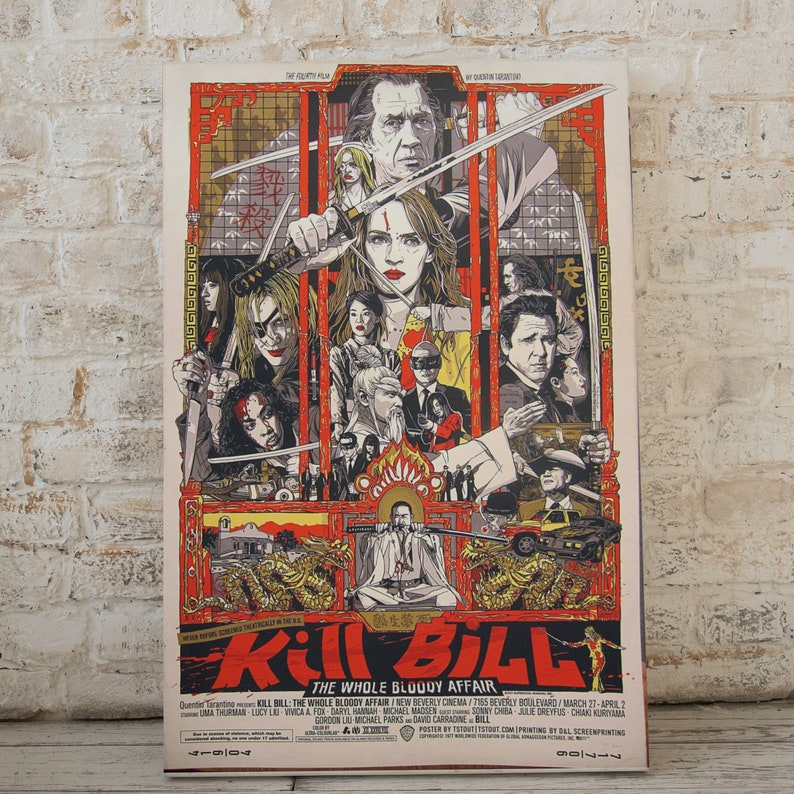 Kill Bill Movie Posters Canvas, Canvas Wall Art, Wall Art Canvas ...