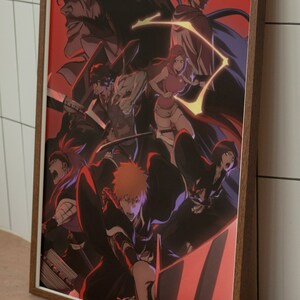 Bleach Anime Poster POSTER or CANVAS Wall Art, Wall Art Canvas ...