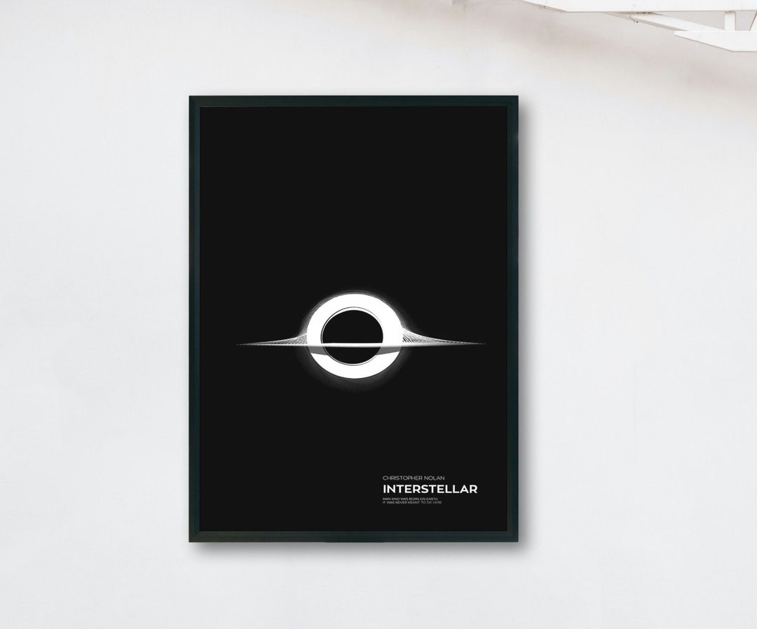 Interstellar Movie Poster POSTER or CANVAS Wall Art, Unique Wall Decor ...
