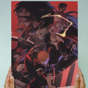 Bleach Anime Poster POSTER or CANVAS Wall Art, Wall Art Canvas ...