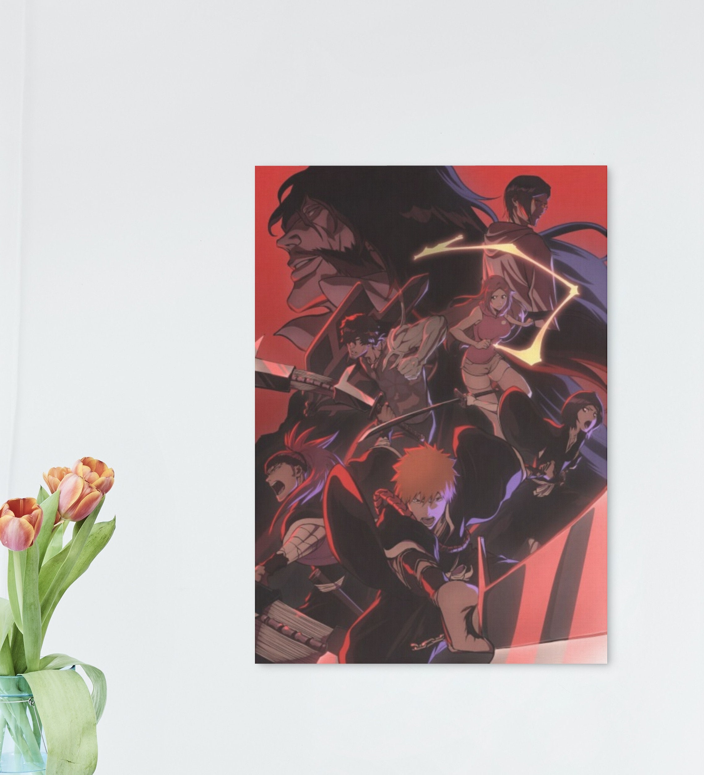 Bleach Anime Poster POSTER or CANVAS Wall Art, Wall Art Canvas ...
