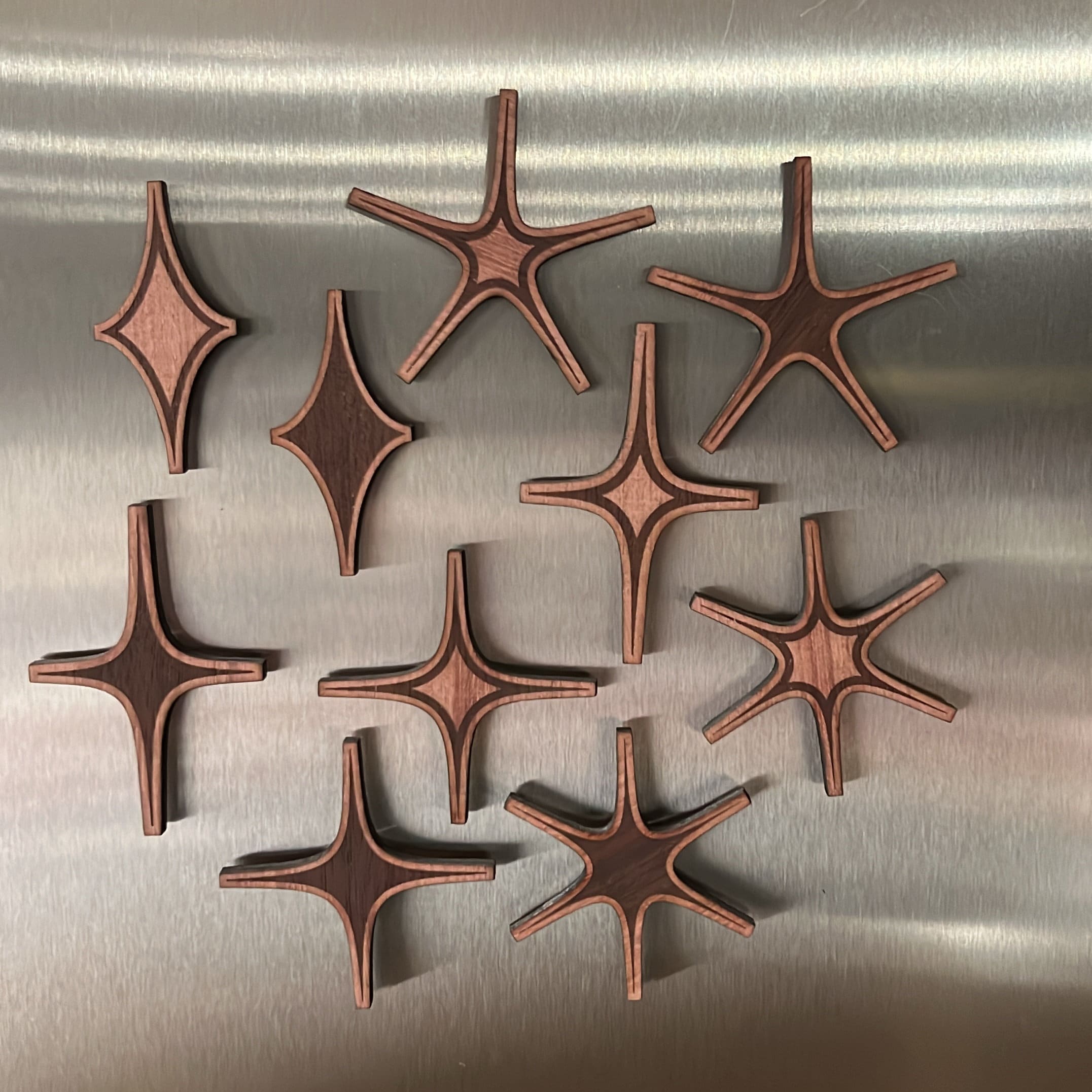 Atomic Star Magnets mid-century Modern - Etsy