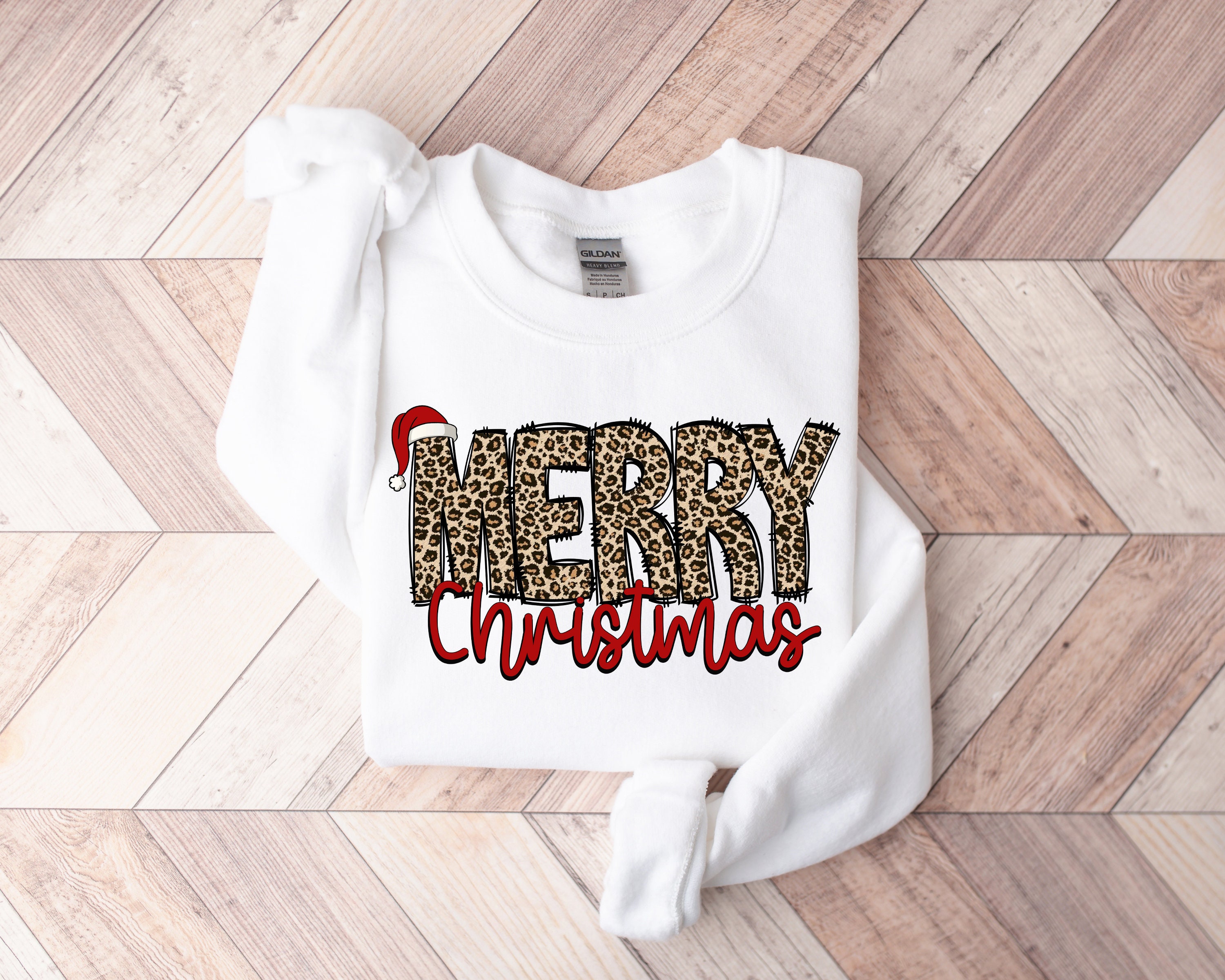 Leopard Christmas Shirt,merry Christmas Shirt,christmas T-shirt ...