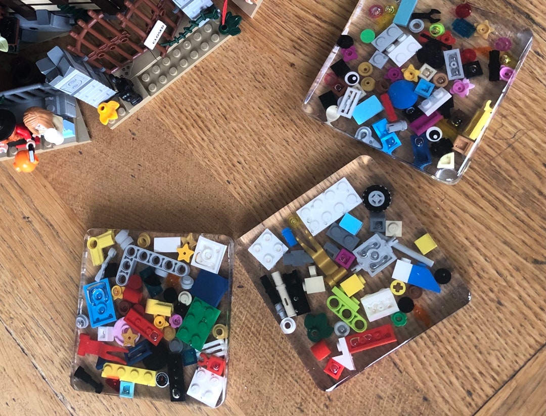 Handmade Lego & Resin Coasters / Lego Decoration / Art - Etsy UK