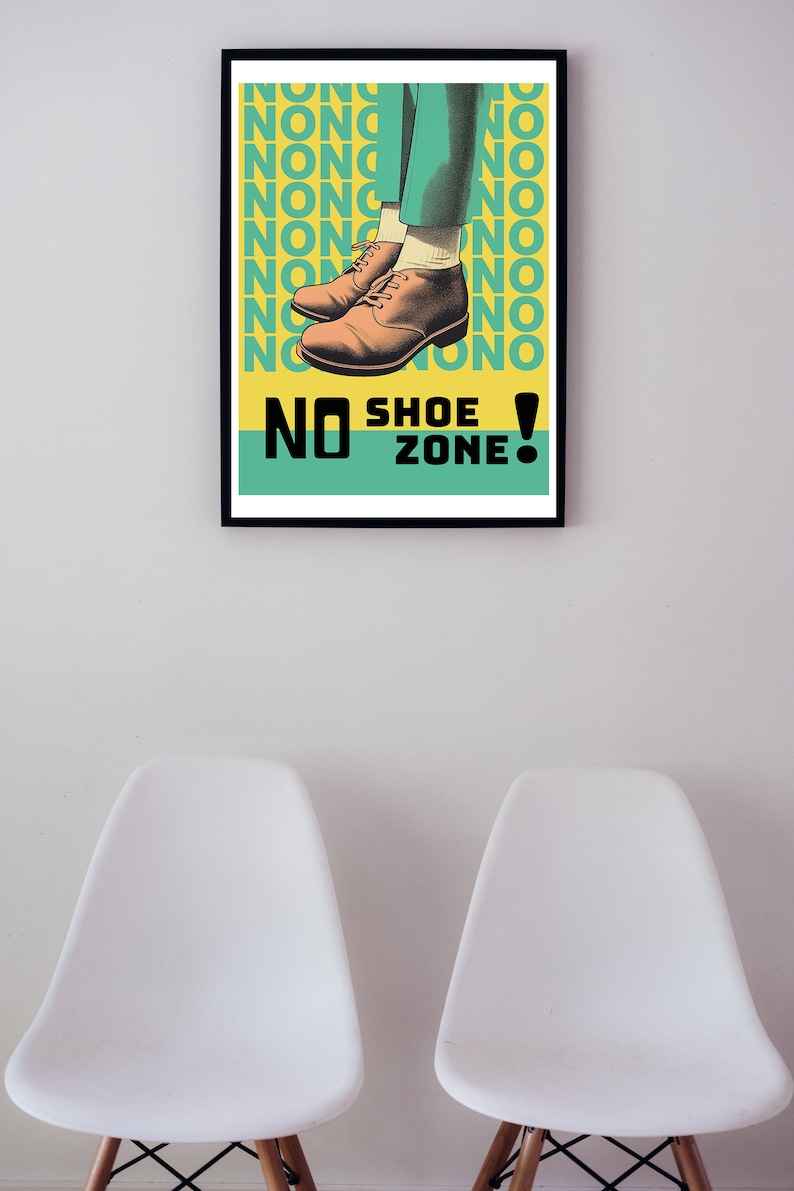 No Shoe Zone, Take off Your Shoes, Shoe Decoration, New Home Gift ...