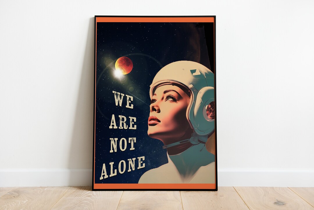 Female Astronaut Retro Print 60s Print Atomic Age Print Space Art ...