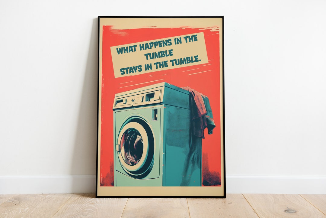 Funny Laundry Rules Poster Fight Club Rules Laundry Print Toilet Art ...