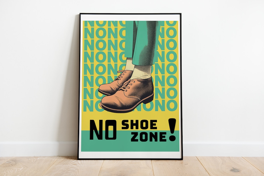 No Shoe Zone, Take off Your Shoes, Shoe Decoration, New Home Gift ...
