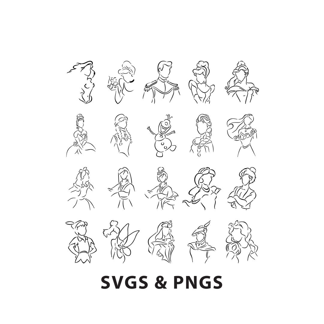 Fairy Tale Lot 1 - SVG PNG File Instant Digital Download - Iconic - Etsy