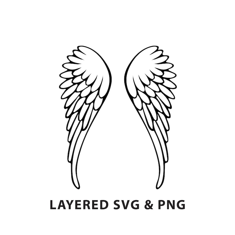 Wings - SVG PNG File Instant Digital Download - Etsy