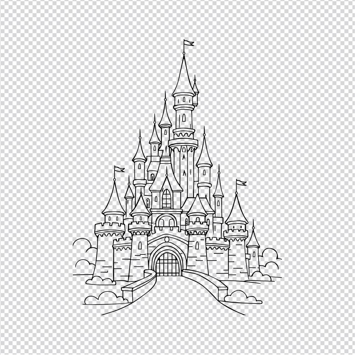 Castle - SVG PNG File Instant Digital Download - Etsy